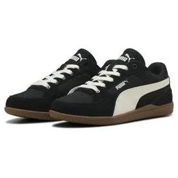 Sneaker Puma "K-Moda Sneakers Damen", Damen, Gr. 39, schwarz warm wei&szlig; gum beige, Obermaterial: Kuhleder, Textil, Synthetik. Futter: Textil. Innensohle: Textil, Keine Angabe. Laufsohle: Gummi, Schuhe Sneaker