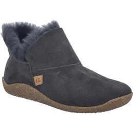 Hausschuh Josef Seibel "Vinny 07, anthrazit", Damen, Gr. 39, grau (anthrazit), Obermaterial: 100% Lammfell LF., Schuhe Hausschuh