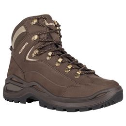 Wanderschuh Lowa "RENEGADE EVO LL MID WS", Damen, Gr. 37, espresso, anthrazit, Leder, Schuhe Wanderschuh, aus Leder und mit Vibram Sohle