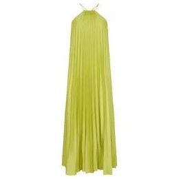 Lily & Lionel Midikleid LILY AND LIONEL "Philomena Halter Neck Pleated Maxi Dress Damen", Damen, Gr. 42, Normalgr&ouml;&szlig;en, gr&uuml;n, 100% Polyester, Kleider Midikleid