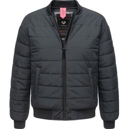 Bomberjacke Ragwear "Bolerojacke Bombina", Damen, Gr. S, grau (dunkelgrau), Obermaterial: 100% Polyester PES. Obermaterial: Futter: 100% Polyester PES. 100% Polyester PES., Jacken Bomberjacke