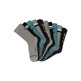Kurzsocken Schiesser "Socken Legwear Teens 10P 10er Pack", Jungen, Gr. 31-34, grau, Obermaterial: 75% Baumwolle CO. 24% Polyamid PA. 1% Elasthan EL., Socken Kurzsocken