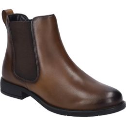 Stiefelette Josef Seibel "Simona 03, cognac", Damen, Gr. 37, braun (cognac), Obermaterial: 100% Rindsleder Leather cow., Schuhe Stiefelette
