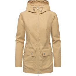 Outdoorjacke Ragwear "Outdoorjacke Monadetta B", Damen, Gr. XXL, beige (sand), Obermaterial: 65% Polyester PES. 35% Baumwolle CO. Obermaterial: Futter: 100% Polyester PES., Jacken Outdoorjacke