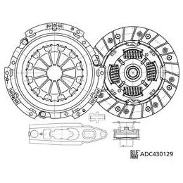 Blue Print Kupplungssatz ADC430129 mit synthetischem Fett 201mm f&uuml;r MITSUBISHI SMART MN130490S1 2301A045S1 MN900942S2