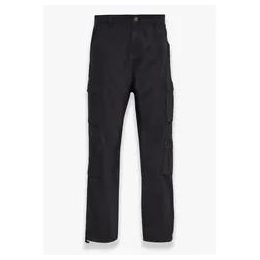 Cargohose DROPSIZE "Dropsize Herren Dropsize Double Pocket Cargo Pant", Damen, Gr. W38 L33, L&auml;nge 33, schwarz, 100% Baumwolle, unifarben, normal, Hosen Cargohose