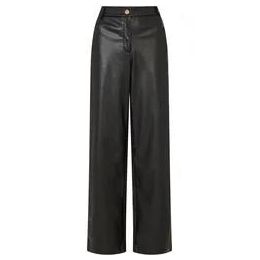 Lily & Lionel Jerseyhose LILY AND LIONEL "Gaia Wide Leg Leather Trouser Damen", Damen, Gr. 36, Normalgr&ouml;&szlig;en, schwarz, 100% Baumwolle, normal, Hosen Jerseyhose