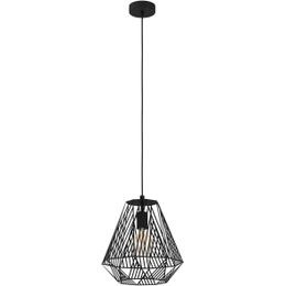 Eglo H&auml;ngeleuchte "STYPE", schwarz, &Oslash; 33cm H: 110cm, 1 Stk., Leuchten, H&auml;ngeleuchte, Esszimmerlampe, Lampe, H110 x &Oslash;33, 1X40W exkl., H&auml;ngeleuchte