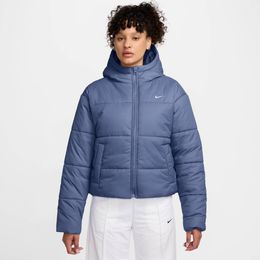 Outdoorjacke Nike Sportswear "W NSW TF SYNFL NK CLSC PFR", Damen, Gr. L, world indigo, wei&szlig;, Obermaterial: 100% Polyester, normal, Jacken Outdoorjacke, wasserabweisendes Material, mit synthetischer Isolierung