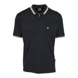 Poloshirt 883POLICE "883 Police JAYSON POLOS", Damen, Gr. S, navy, 50% Baumwolle, 50% Modal, unifarben, normal, amerikanischer Ausschnitt, Shirts