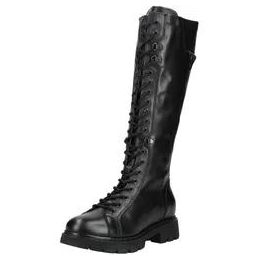 Schn&uuml;rstiefel Nero Giardini "Nero Giardini Stiefel Leder", Damen, Gr. 37, schwarz, Leder, Schuhe Schn&uuml;rstiefel