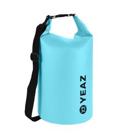 Packsack YEAZ "Wasserfester Packsack 20L ISAR", Damen, Gr. 20, blau (hellblau), Obermaterial: 100% PVC PVC., Taschen Packsack