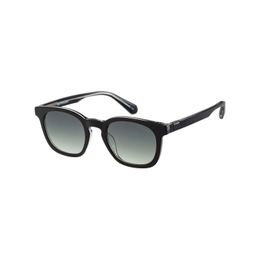 Sonnenbrille Superdry "Modell 996091", Herren, schwarz, transparent, leicht gl&auml;nzend, Sonnenbrillen Sonnenbrille, Form Rund, Logoschriftzug auf B&uuml;gel, Kunststofffassung