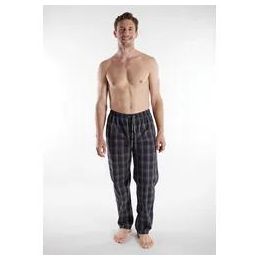 Pyjamahose Tom Tailor "Milos", Damen, Gr. 56 (XXL), N-Gr, blau (blau, dunkel, karo), Web, Obermaterial: 100% Baumwolle, bequem lang, Hosen Pyjamahose, mit elastischem Bund, Kordelzug, kariert