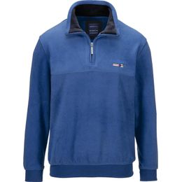 Fleecepullover Babista "Fleece-Sweatshirt FIORIVESTO", Herren, Gr. 48, blau, Obermaterial: 100% Polyester COOLMAX PES(Coolmax)., Shirts Fleecepullover