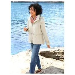 Outdoorjacke Heine, Damen, Gr. 46, sand, 100% Polyester, unifarben, Jacken Outdoorjacke