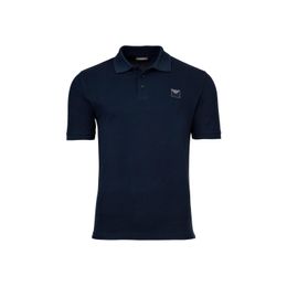 Poloshirt Emporio Armani "Poloshirt ESSENTIAL", Herren, Gr. M, blau, Obermaterial: 100% Baumwolle CO., Shirts Poloshirt