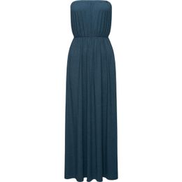 Sommerkleid Ragwear "Sommerkleid Awery", Damen, Gr. XL, N-Gr, blau (petrol), Obermaterial: 48% Viskose CV. 47% Polyester PES. 5% Elasthan EL., Kleider Sommerkleid
