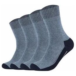 Sneakersocken Camano "Socken 4er Pack", Herren, Gr. 39-42, blau, Obermaterial: 47% Polyester PES. 37% Baumwolle CO. 15% Polyamid PA. 1% Elasthan EL., Socken Sneakersocken
