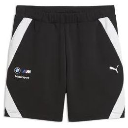Sporthose Puma "BMW M MOTORSPORT Sportswear Shorts Herren", Herren, Gr. L, Normalgr&ouml;&szlig;en, schwarz, Obermaterial: 68% Baumwolle, 32% Polyester. Einsatz: 72% Baumwolle, 28% Polyester. Vorderer Einsatz: 28% Polyester, 72% Baumwolle. Seitentasche &ndash; Oben: 100% Baumwolle. Seitentasche &ndash; Unten: 68% Baumwolle, 32% Polyester, unifarben, regular fit, Hosen Sporthose