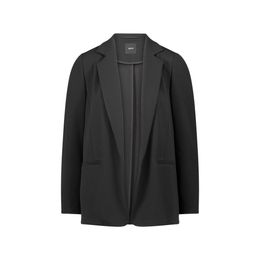 Longblazer Zero "Longblazer offener Style", Damen, Gr. 40, schwarz (schwarz beauty), Obermaterial: 96% Polyester Pol. recyc.. 4% Elasthan EL., Blazer Longblazer