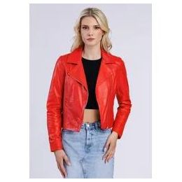Lederjacke Freaky Nation "Lederjacke-FN", Damen, Gr. M (38), rot, Oberstoff: 100% Leder. Futter: 100% Baumwolle, normal, Jacken