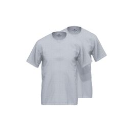 G&ouml;tzburg T-Shirt G&Ouml;TZBURG "T-Shirt T-Shirt 2P 2er Pack", Herren, Gr. L, grau, Obermaterial: 100% Baumwolle CO., Shirts T-Shirt