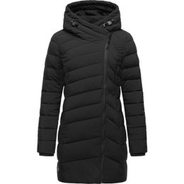 Wintermantel Ragwear "Wintermantel Teela", Damen, Gr. M, schwarz, Obermaterial: 100% Polyester PES. Obermaterial: Futter: 100% Polyester PES. 100% Polyester PES., M&auml;ntel Wintermantel
