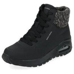 Sneaker Skechers "Skechers Sneaker Lederimitat", Herren, Gr. 37, schwarz, Lederimitat, Schuhe Sneaker
