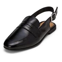 Marc O'Polo Loafer MARC O'POLO "aus veredeltem Rindleder", Damen, Gr. 38, schwarz, Obermaterial: 100% Leder (Rind), unifarben, Schuhe Loafer