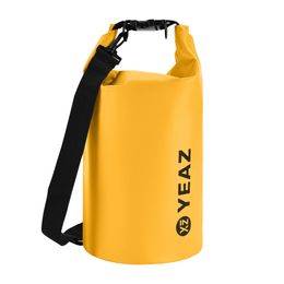 Packsack YEAZ "Wasserfester Packsack 10L ISAR", Damen, Gr. 10, gelb, Obermaterial: 100% PVC PVC., Taschen Packsack