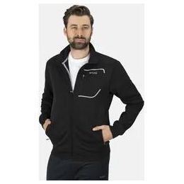 Sweatjacke Stooker Men "SIDNEY Sweatjacke Sportjacke", Herren, Gr. L, schwarz, Sweatware, 55% Polyester, 45% Baumwolle, regular fit, ohne Ausschnitt, Sweatjacken Sweatjacke, Sportjacke Stehkragen Regular Fit f&uuml;r Herren
