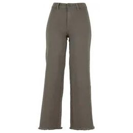 Bequeme Jeans Urban Classics "Urban Classics Ladies Relaxed Straight Fit Denim", Damen, Gr. 32, Normalgr&ouml;&szlig;en, olive, 98% Baumwolle, 2% Elasthan, unifarben, Jeans