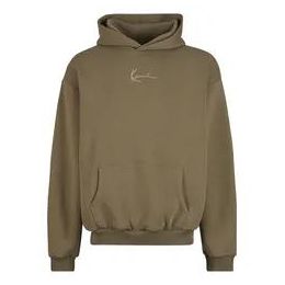 Kapuzensweatshirt Karl Kani "Karl Kani KK Small Signature Essential Os Hoodie", Herren, Gr. S, braun, 80% Baumwolle, 20% Polyester, Sweatshirts