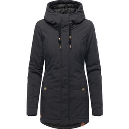 Winterjacke Ragwear "Winterjacke Monadena Parka YOUMODO", Damen, Gr. 4XL, schwarz, Obermaterial: 68% Baumwolle CO. 32% Nylon NY. Obermaterial: Futter: 100% Polyester PES. 100% Polyester PES., Jacken Winterjacke