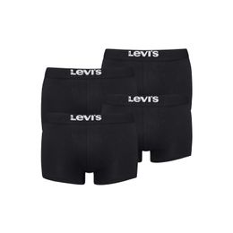 Levi's Boxershorts LEVI'S "Boxershort 4er Pack", Herren, Gr. XL, schwarz, Obermaterial: 95% Baumwolle CO. 5% Elasthan EL., Unterhosen Boxershorts