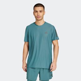 Laufshirt adidas Performance "OTR B TEE", Herren, Gr. XL, preloved teal, Obermaterial: 86% Polyester, 14% Elasthan, normal, Rundhals, Shirts Laufshirt