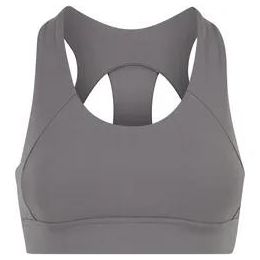 Sport-BH Urban Classics "Urban Classics Ladies Sports Bra Ladies Sports Bra", Damen, Gr. S, Cup 0, senior grau, 80% Nylon, 20% Elasthan, BHs Sport-BH