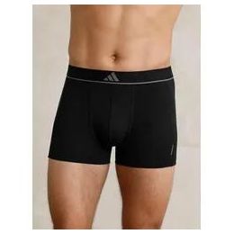 Adidas Panty, Herren, Gr. 7, 3 Stk., schwarz, 85% Polyester, 15% Elasthan, Unterhosen Panty