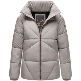Steppjacke Navahoo "Steppjacke Schokolinaa 14", Damen, Gr. L, grau (light grau), Obermaterial: 100% Polyester PES. Obermaterial: Futter: 100% Polyester PES. 100% Polyester PES., Jacken Steppjacke
