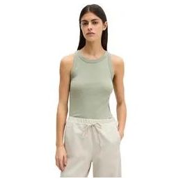 Marc O'Polo T-Shirt MARC O'POLO "aus Organic-Cotton-Rib-Jersey", Damen, Gr. S, fresh sage, Obermaterial: 100% Baumwolle, unifarben, slim fit, Rundhals, Shirts T-Shirt