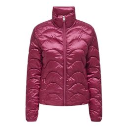 Steppjacke Only "ONLVEGA WAVE QUILTED JACKET CC OTW", Damen, Gr. M (38), rot (granita), Web, Obermaterial: 60% Polyester, 40% Nylon, unifarben, Jacken Steppjacke