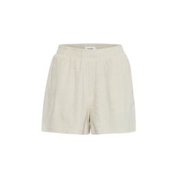 Sweatshorts oxmo "Sweatshorts OXFrinka", Damen, Gr. XL, N-Gr, beige (birch), Obermaterial: 80% Baumwolle CO. 20% Polyester PES., Hosen Sweatshorts