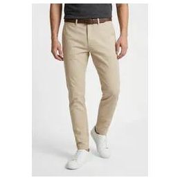Jack & Jones Chinohose JACK & JONES "JPSTMARCO ADAM BELTED CHINO", Herren, Gr. 31, L&auml;nge 32, string, Web, Obermaterial: 98% Baumwolle, 2% Elasthan, unifarben, slim fit kn&ouml;chellang, Hosen Chinohose