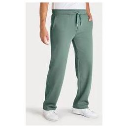 Sweathose John Devin "- Jogginghose aus innen angerauter Sweatware", Damen, Gr. XL (56/58), N-Gr, salbei, angeraute Sweatware, Obermaterial: 60% Baumwolle, 40% Polyester, regular fit lang, Hosen Sweathose, mit breiter Kordel und seitlichen Taschen