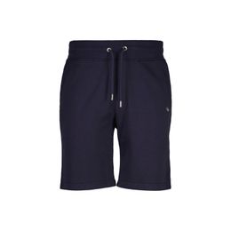 Bermudas Gant "Shorts Regular Shield Sweat Shorts", Herren, Gr. L, N-Gr, blau, Obermaterial: 87% Baumwolle CO. 13% Polyester PES., Hosen Bermudas