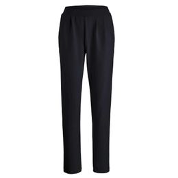 Schlupfhose GOLDNER "Weite Schlupfhose SARA in Krepp-Qualit&auml;t", Damen, Gr. 42, N-Gr, schwarz, Obermaterial: 95% Polyester PES. 5% Elasthan EL., Hosen Schlupfhose