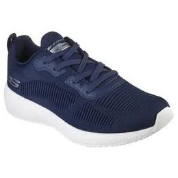 Wanderschuh Skechers "Squad", Damen, Gr. 45,5, blau (marineblau), Obermaterial: 100% Textilmaterial TEXMAT., Schuhe Wanderschuh