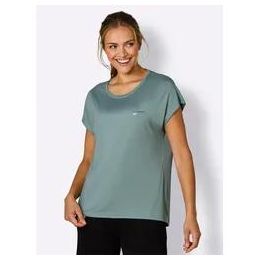T-Shirt Catamaran "Sportshirt", Damen, Gr. 52/54, jade, 92% Polyester, 8% Elasthan, unifarben, Rundhals, Shirts T-Shirt