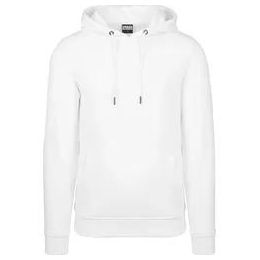 Sweatshirt Urban Classics "Urban Classics Herren Basic Sweat Hoody", Herren, Gr. L, wei&szlig;, 63% Baumwolle, 37% Polyester, unifarben, Sweatshirts Sweatshirt